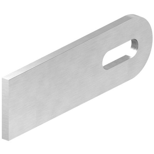 RVS laslip 100 x 30 x 6 mm met slobgat 25 x 9 mm - RVSLand