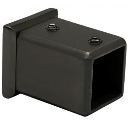 Muurflens blind 20x20mm zwart - RVSLand