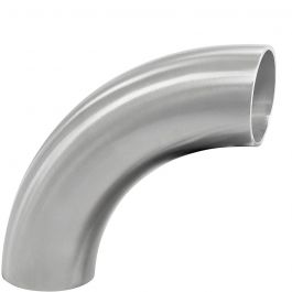RVS geslepen lasbocht met grote radius, 90 graden - RVSLand