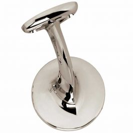 Trapleuninghouder voor ronde leuning blind nikkel - RVSLand