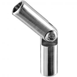 RVS dwarsstafknie verstelbaar voor staf 12 mm - RVSLand