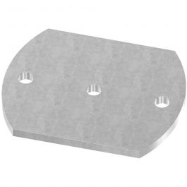 Ankerplaat staal 150 x 120 x 10 mm met 3 gaten - RVSLand