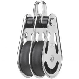 RVS Katrol Dubbel met Glijlager en Hanger Touw 10mm Kopen?