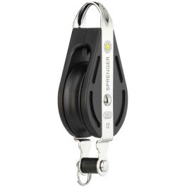 RVS Katrol met Glijlager, Hanger en Hondsvot voor Touw 12mm