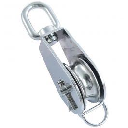 RVS Katrol met Warteloog en Hondsvot voor Touw 10mm Kopen