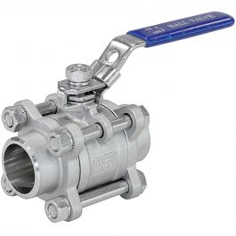 Kogelkraan 1 duim, Draadfitting, RVS316 - RVSLand