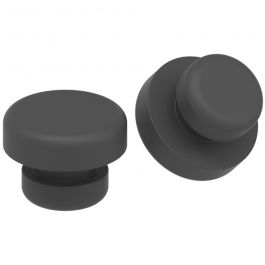 Stootbuffer voor tegenkasten per paar zwart rubber - RVSLand