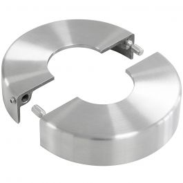 RVS rozet 107x25mm, Tweedelig, Buis 42,4mm - RVSLand