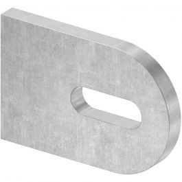 Laslip staal 60 x 40 x 6 mm met slobgat - RVSLand