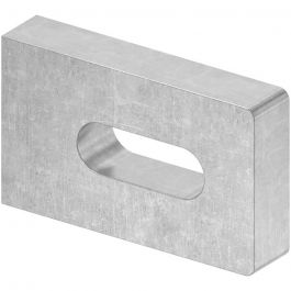 Laslip staal rechthoek 50x30x10mm met slobgat - RVSLand