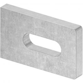 Laslip staal rechthoek met slobgat | Diverse maten - RVSLand
