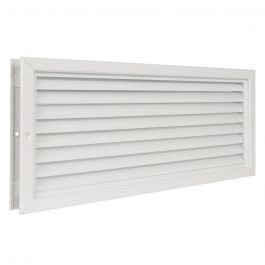 Deurrooster 545x245mm wit aluminium - RVSLand