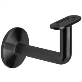 Leuning houder zwart voor vlakke en ronde leuning - RVSLand