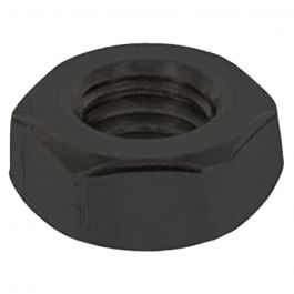 Moer M12 zwart, DIN934, RVS 316 (A4) | 100 stuks