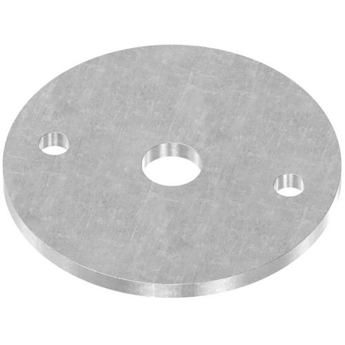 Ankerplaat staal rond 100 x 6 mm - RVSLand